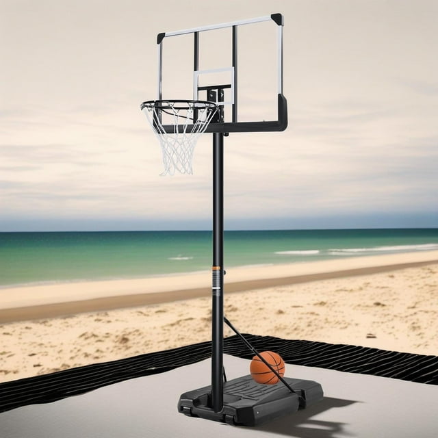 GASKY 44In Portable Basketball Hoop System 6.5 ft to 10 ft Height Adju ...