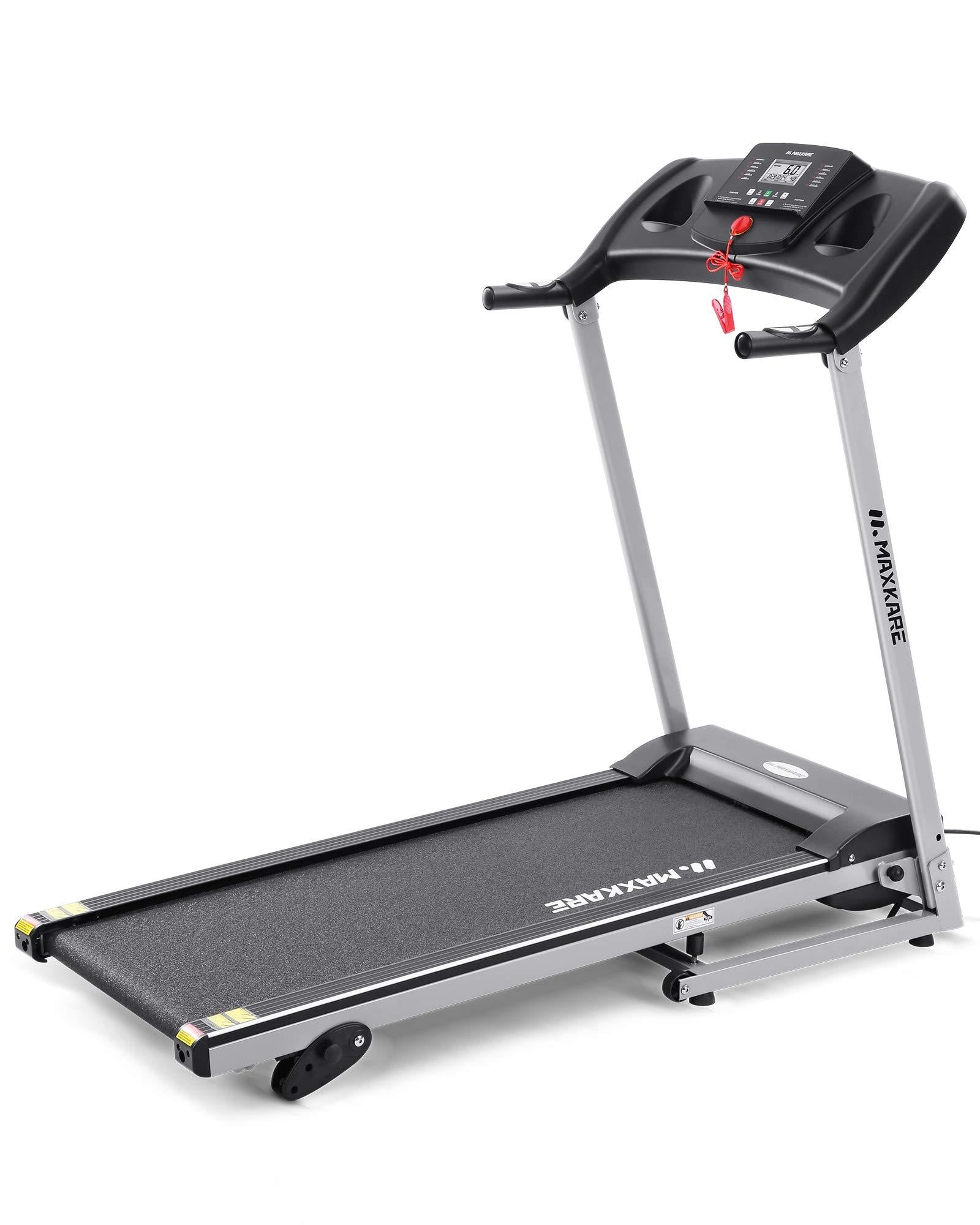 MaxKare Electric Treadmill Foldable 17" Wide Running Machine 3 Levels ...