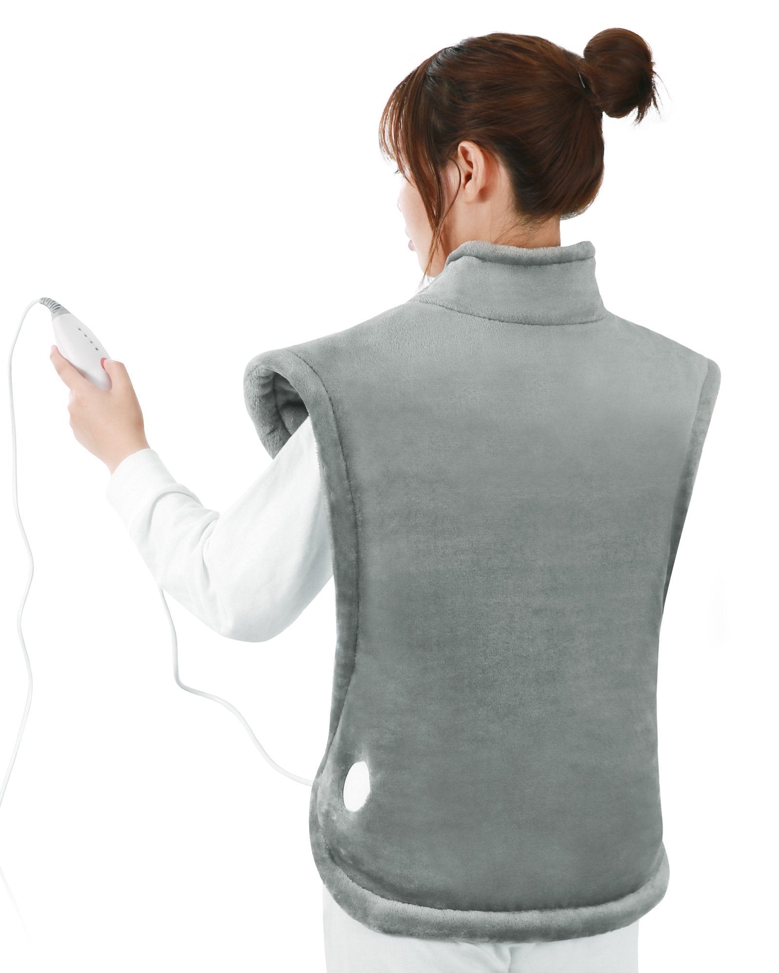 Electric Heating Pad Warm Back Wrap with 4 Levels Temperature Settings ...