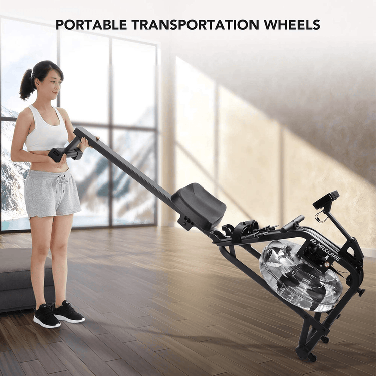 MaxKare Water Rower Rowing Machine Foldable Water Resistance for Home ...